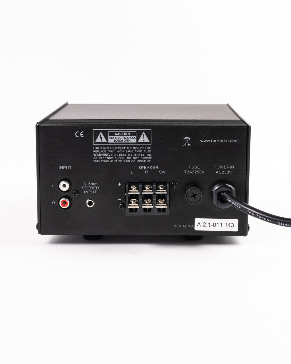 A-2.1 Stereo Verstärker + Mono Subwoofer Ausgang – Reckhorn